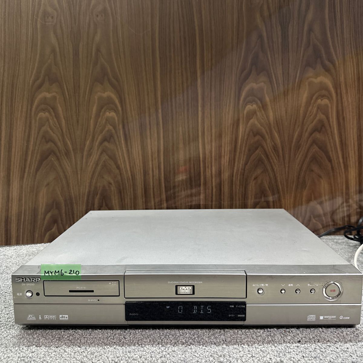 【傷や汚れあり】MYM6-210 激安 DVDデッキ SHARP DV-SR200 DVDビデオレコーダー 通電OK 中古現状品 ※3回再出品で処分の落札情報詳細 - Yahoo!オークション ...