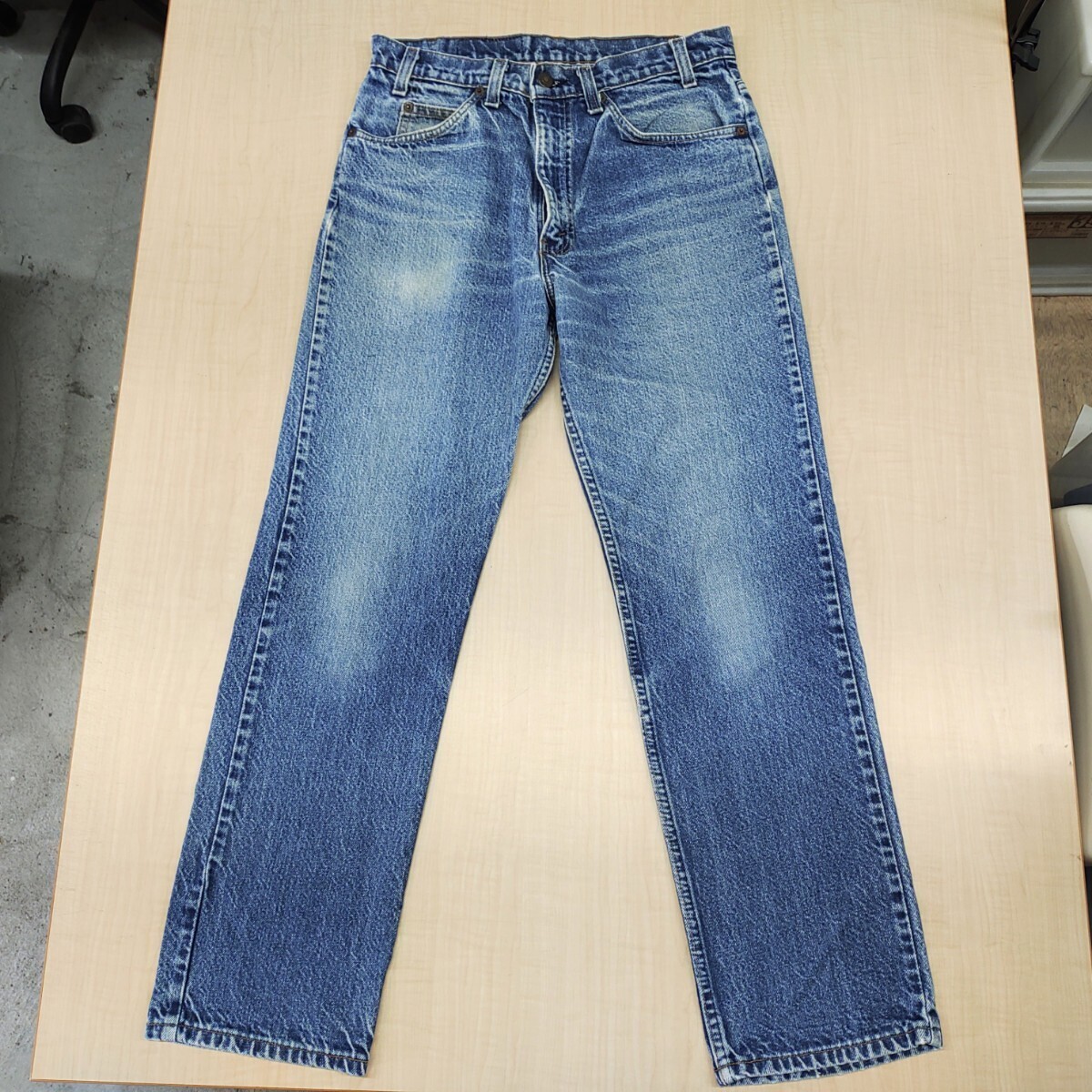 【傷や汚れあり】2406003 Levi'sリーバイス 509-0217 80s USA製 オレンジタブスモールe ロゴパッチ ロゴジップ ...
