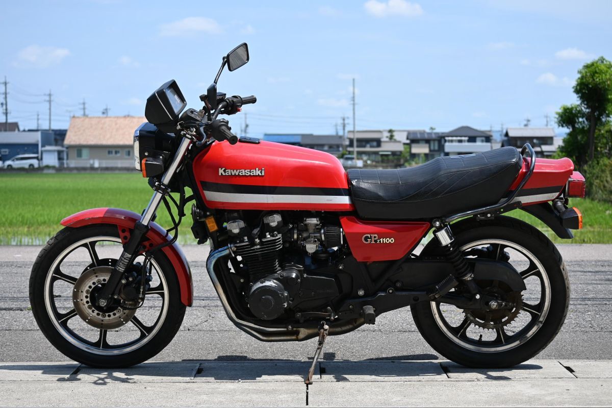 【傷や汚れあり】K803 当時物 Z1100GP エンジン実働 ベース 条件付送料無料 0065 検) Z1000GP Z1000J ...