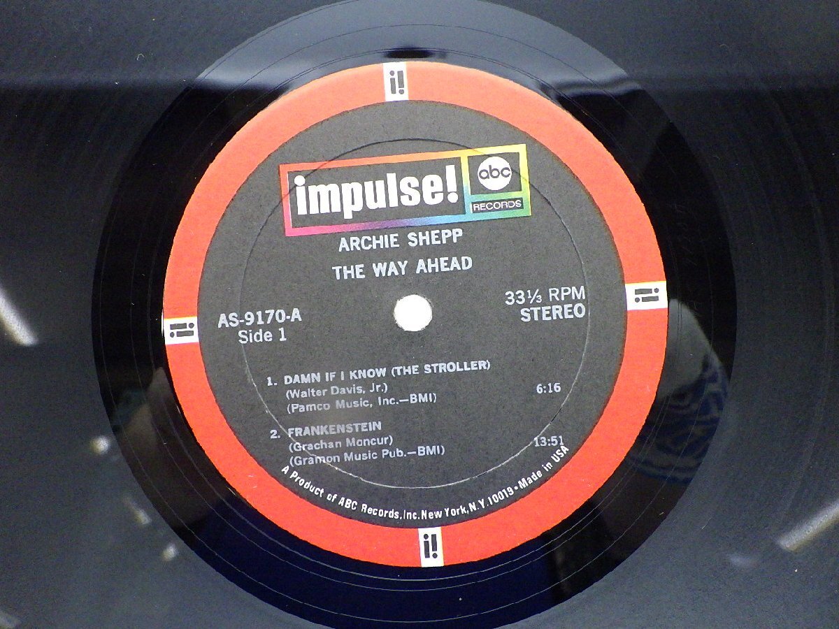 【やや傷や汚れあり】【US盤】Archie Shepp「The Way Ahead」LP（12インチ）/Impulse!(AS-9170 ...