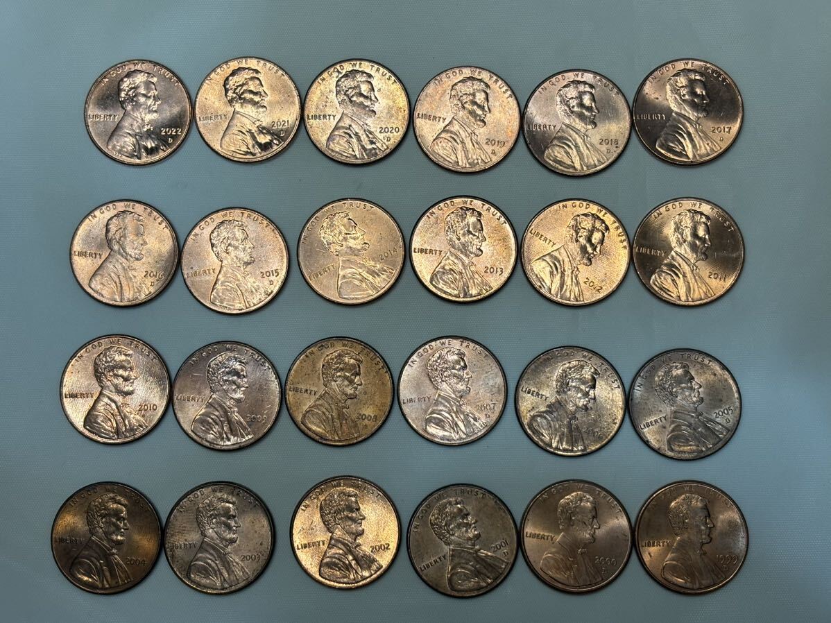 【傷や汚れあり】アメリカ 1セント 硬貨 1999〜2022年 年代別 まとめての落札情報詳細 - Yahoo!オークション落札価格検索 オークフリー