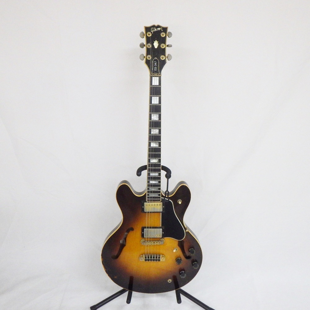 【傷や汚れあり】1円〜 Gibson ギブソン ES-347 セミアコ ヴィンテージ USA製 1980年 エレキギター ※音出し確認済み ...