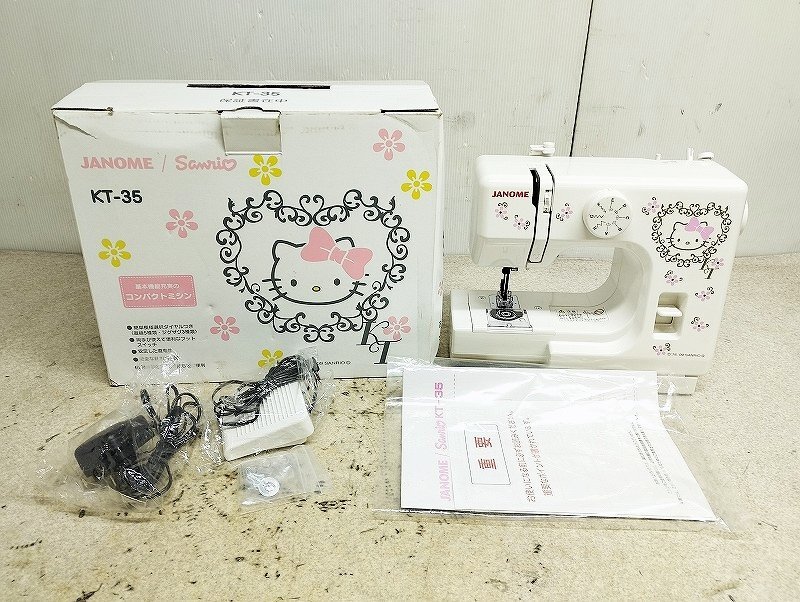 【傷や汚れあり】JANOME ジャノメ Sanrio サンリオ ハローキティ コンパクトミシン KT-35 ジャンクの落札情報詳細 - ヤフオク落札価格検索 オークフリー
