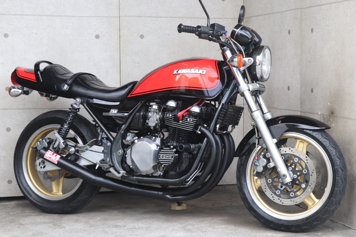 【目立った傷や汚れなし】横浜～ Kawasaki ゼファー750 国内 平成11年式 C6 Z2火の玉カラー カスタム 車検付 綺麗 好調の ...