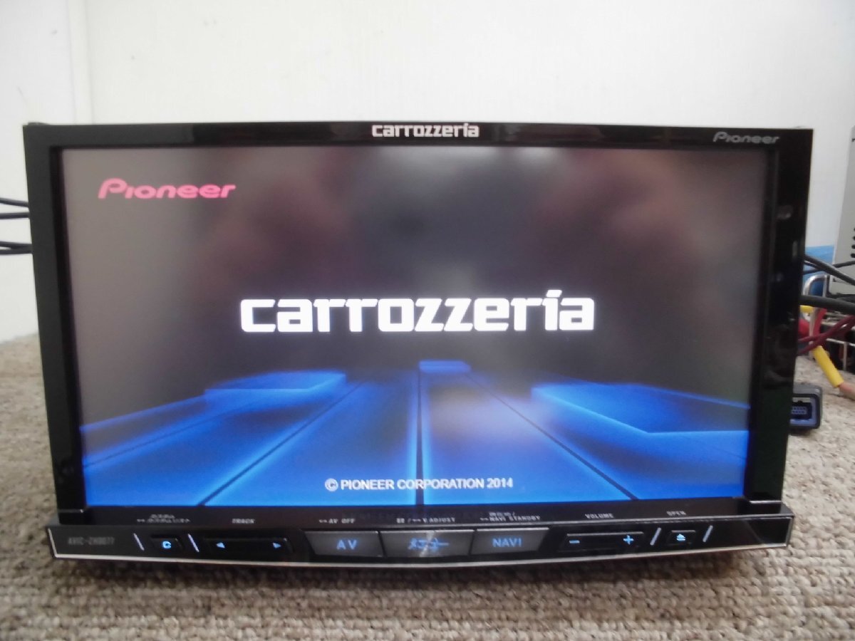 【やや傷や汚れあり】☆ カロッツェリア Carrozzeria HDDナビ AVIC-ZH0077 サイバーナビ 7型 DVD再生 4×4地デジ対応 Bluetooth対応 地図2014年 ...