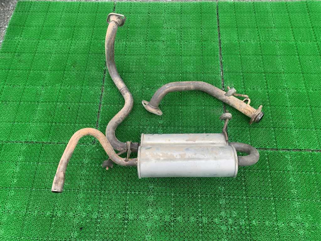 【やや傷や汚れあり】3 アクティトラック HA6 HA7 HH5 HM1 HM2 アクティ バモス マフラー エキゾーストパイプ 排気マフラー ...