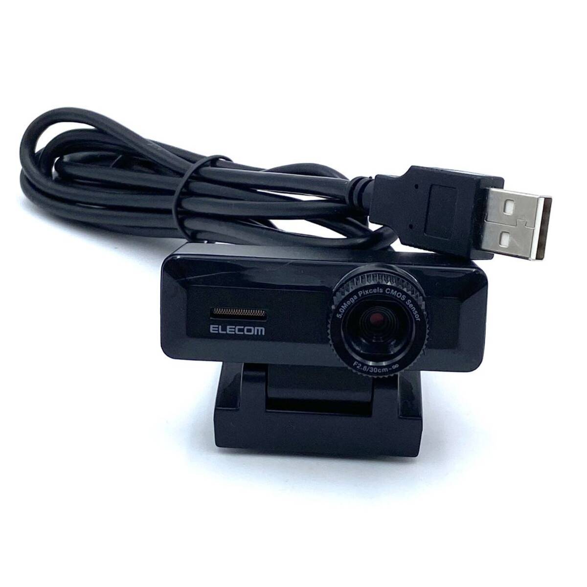 【目立った傷や汚れなし】美品 ELECOM エレコム UCAM750 FBBK Full HD対応 500万画素 F2.8/30cm~ Web ...