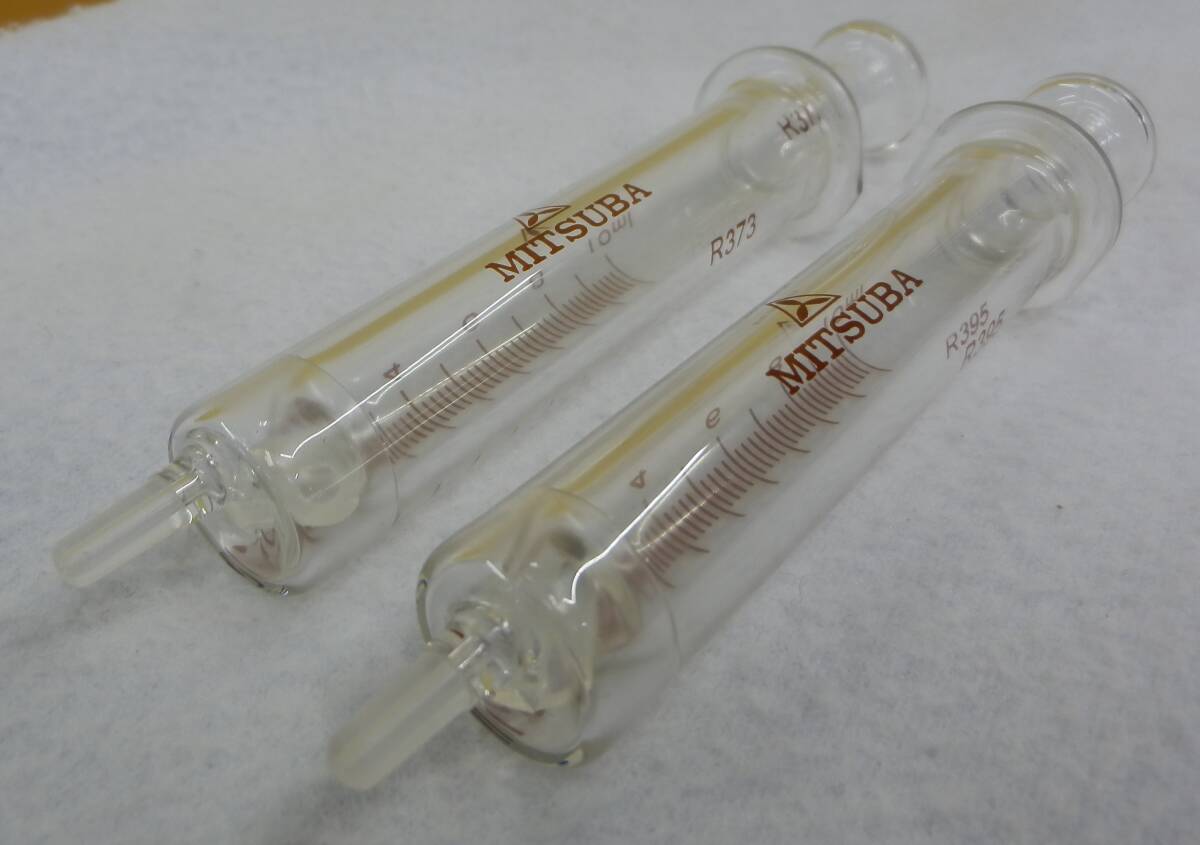 【未使用】☆3363 MITSUBA GLASS SYRINGE 10cc 2本セット ガラス製 シリンジ 新品未使用品の落札情報詳細 ...
