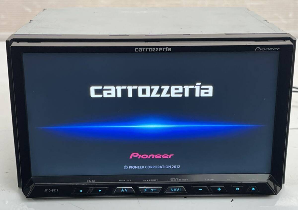【目立った傷や汚れなし】Carrozzeria カロッツェリア 2012年 AVIC-ZH77サイバーナビ フルセグ地デジ TV SD/Bluetooth/DVD/CD/HDD/AUX(L63 ...