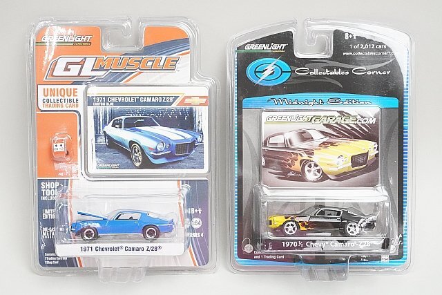 【やや傷や汚れあり】GREENLIGHT グリーンライト 1/64 1971 CHEVROLET CAMARO Z28 / 1970 1/2 シボレー カマロ Z28 2点セットの落札情報詳細 ...