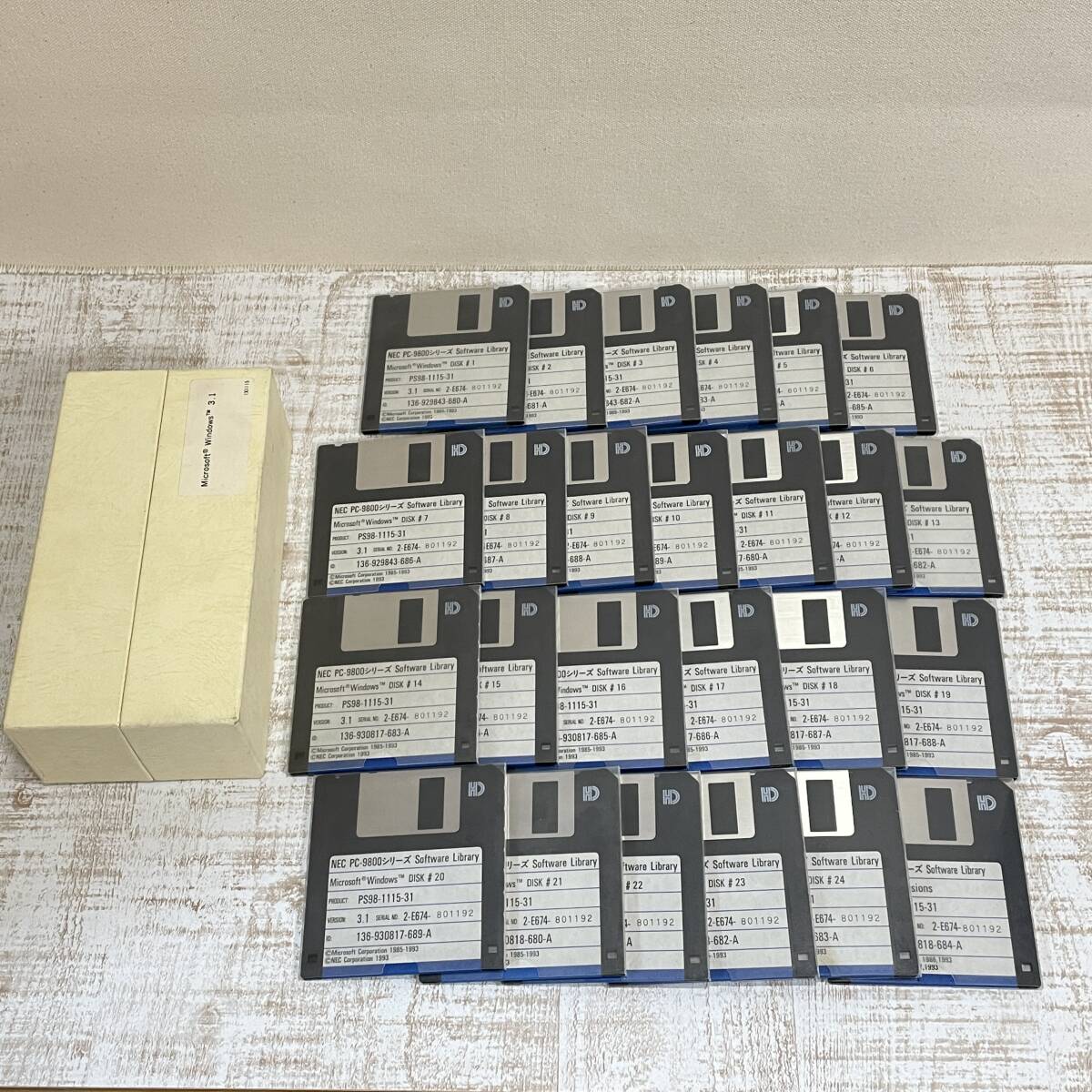 【やや傷や汚れあり】BG24【PC】NEC PC-9800シリーズ 3.5インチFD 2HD Windows 3.1 Microsoft Software Library PS98-1115 ...