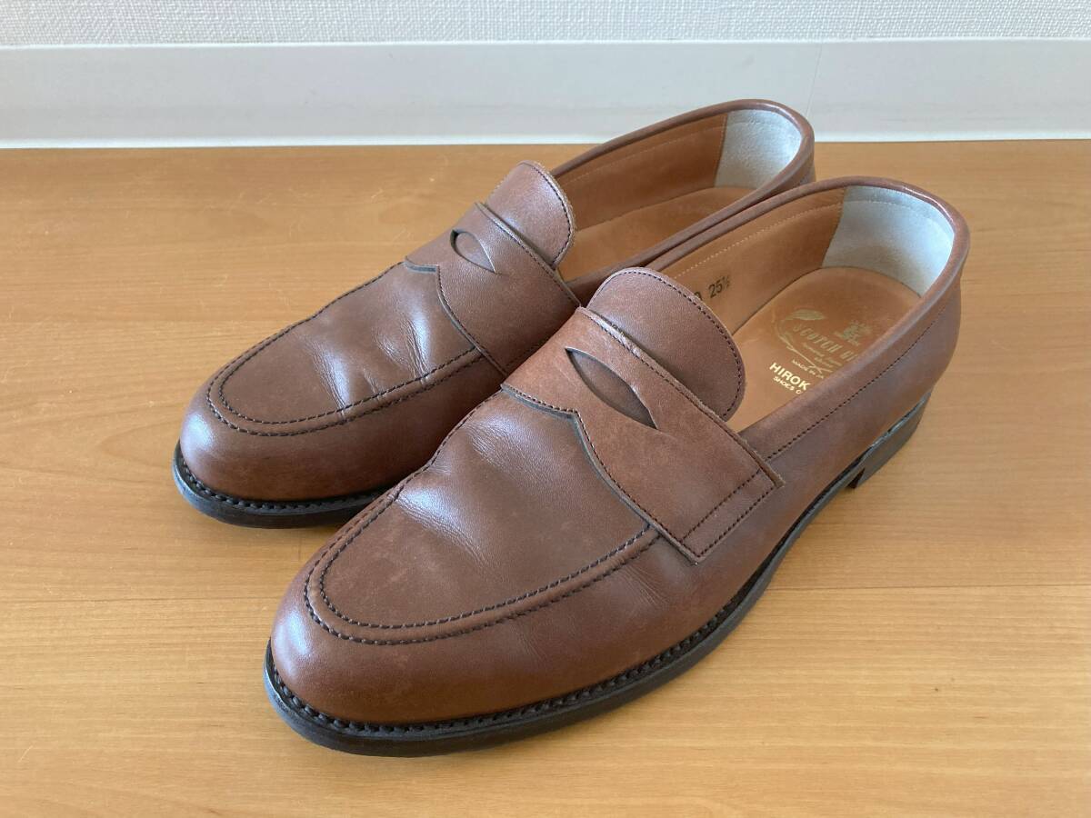 【やや傷や汚れあり】SCOTCH GRAIN スコッチグレイン F-1240 コインローファー 25.5cmEEE 日本製 グッドイヤーウェルト製法の落札情報詳細 - Yahoo!オークション ...