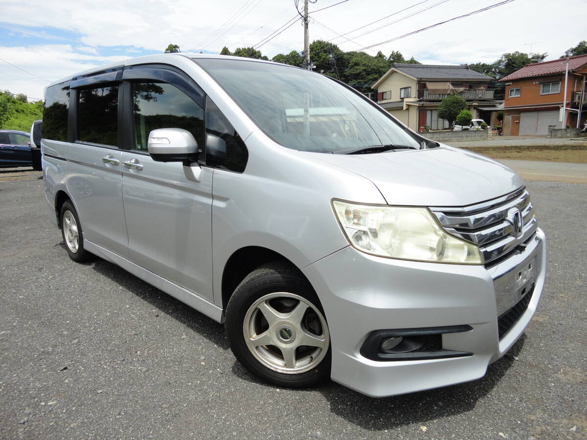 【走行距離 179,100 km】★東京発 ★RK6 ★ステップワゴンスパーダ4WD ★予備検査付 ★両側パワースライドドア ★バックカメラ ...