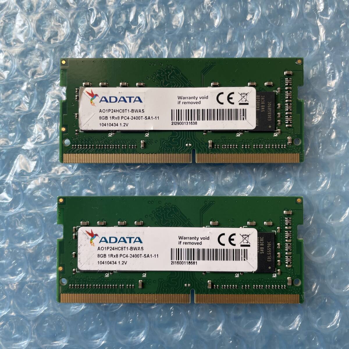 【傷や汚れあり】ADATA 8GB×2枚 計16GB DDR4 PC4-2400T-SA1-11 中古 ノートPC用 メモリ【NM-421】の落札情報詳細 - Yahoo!オークション落札価格 ...