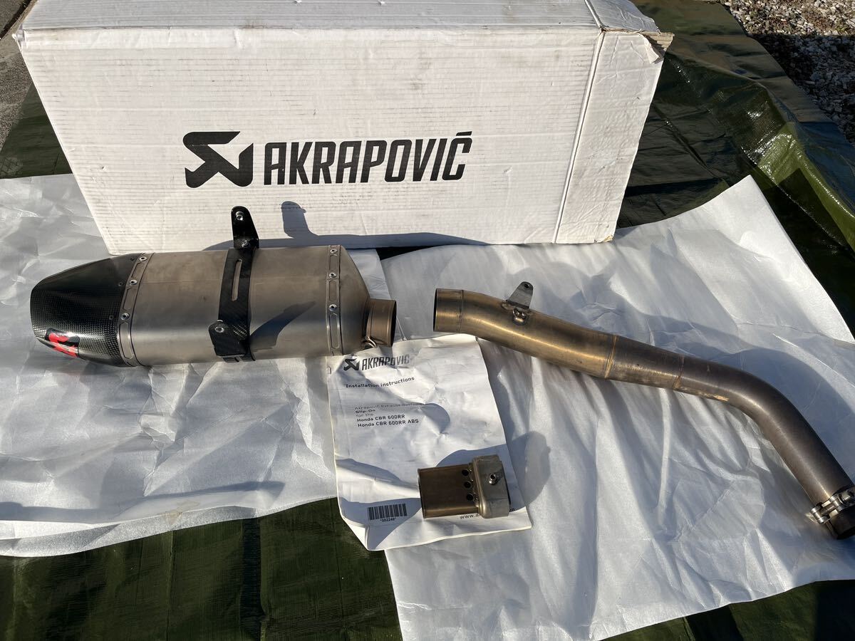 【やや傷や汚れあり】CBR600RR 13-14 モデルAKRAPOVIC アクラポビッチ スリップオンサイレンサー バッフル付きの落札情報詳細 - Yahoo!オークション落札価格検索 オークフリー