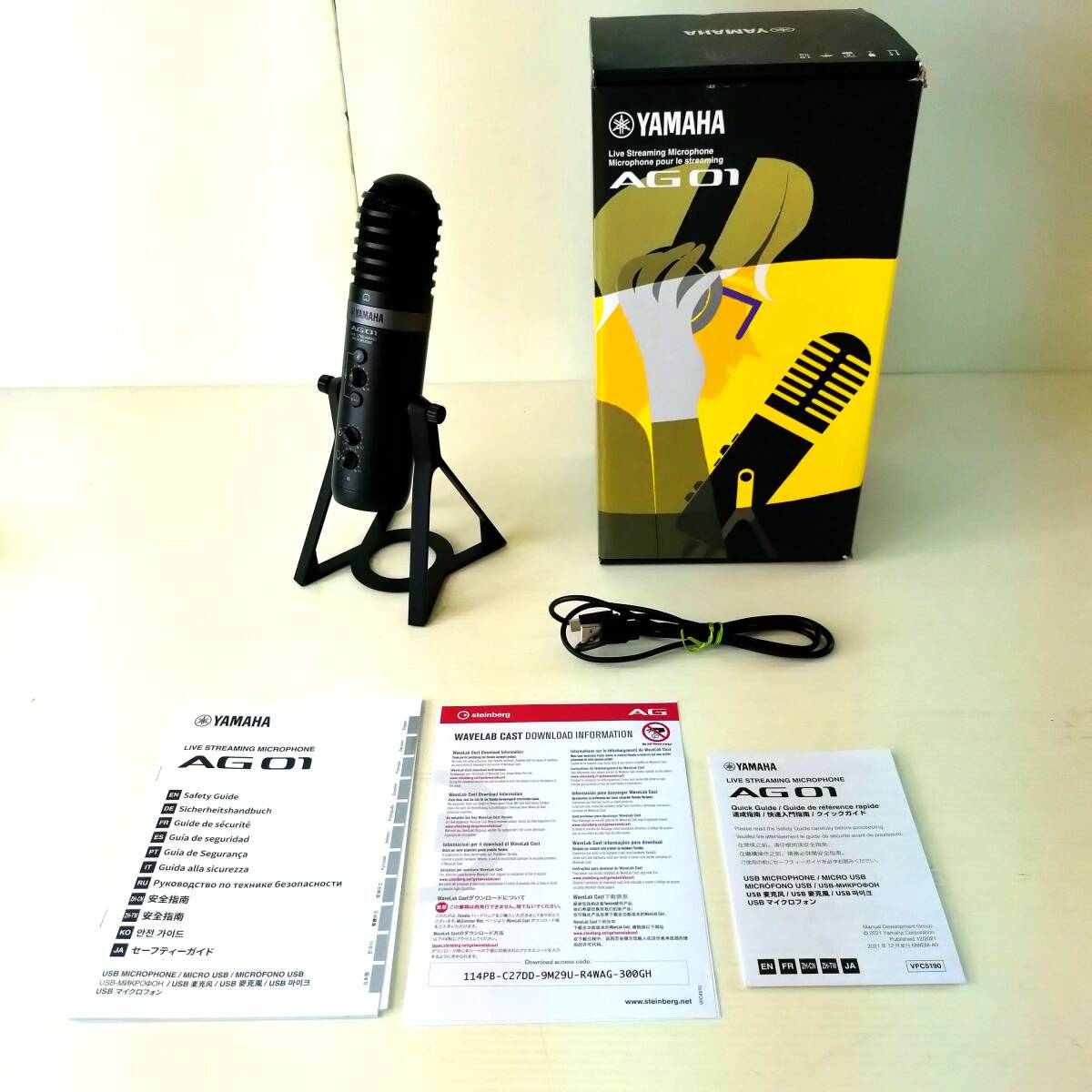 【やや傷や汚れあり】ヤマハ YAMAHA ライブストリーミングマイクロフォン マイク一体型 USBマイク ブラック AG01 コンデンサーマイクの落札情報詳細 - Yahoo!オークション落札 ...