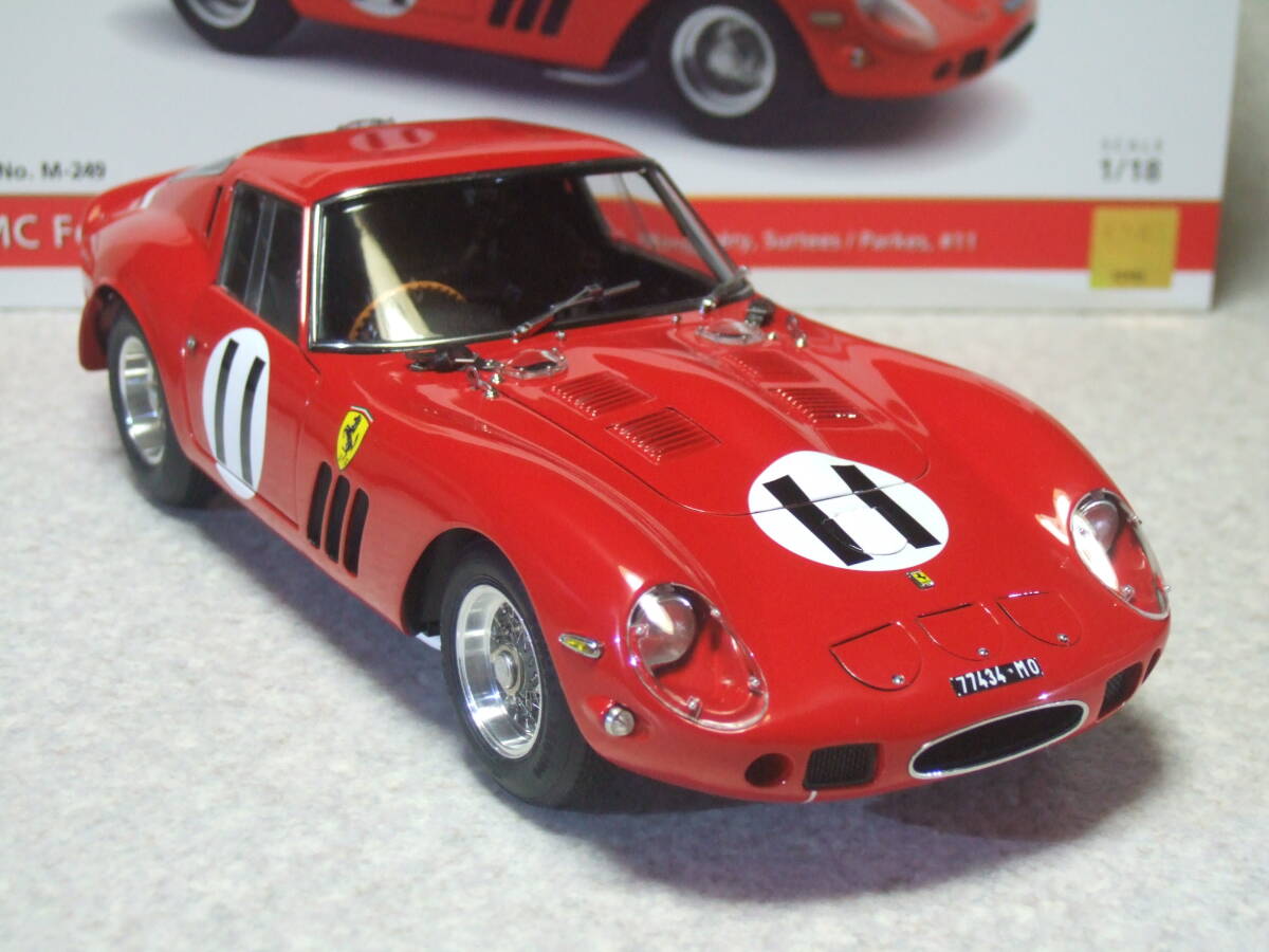 【未使用に近い】CMC Ferrari 250 GTO, RHD #3647 2nd 1000km Paris Montlhery 1962 ...