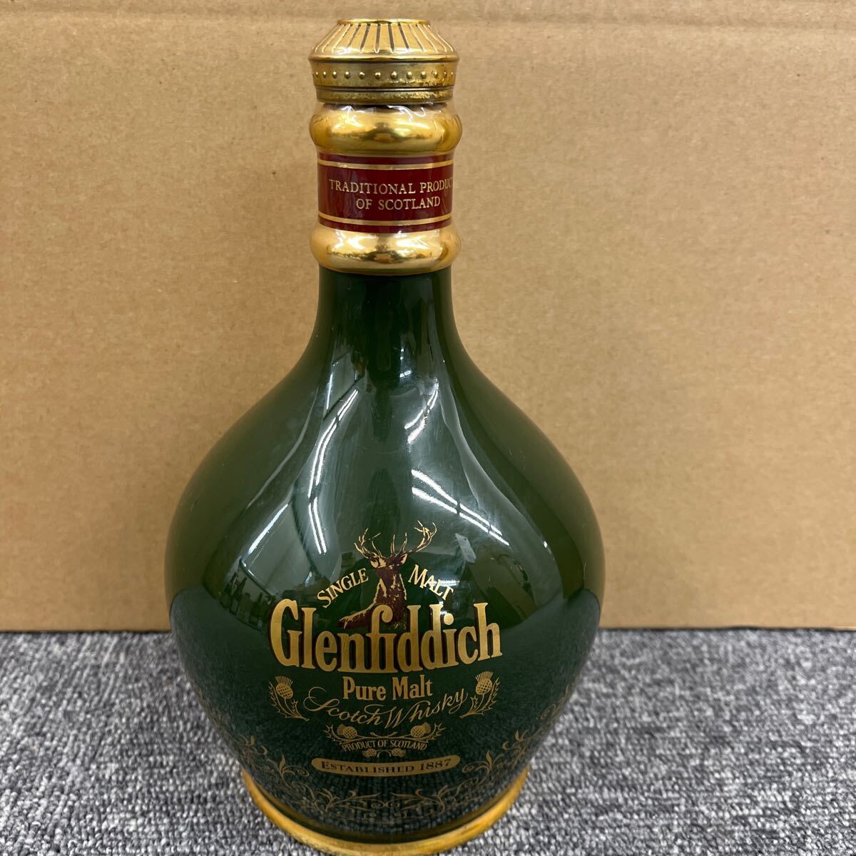 【未使用】713. ★未開栓★ Glenfiddich グレンフィディック ピュアモルト ウイスキー 750ml 43% 陶器ボトル 古酒の落札情報詳細 - Yahoo!オークション落札価格 ...