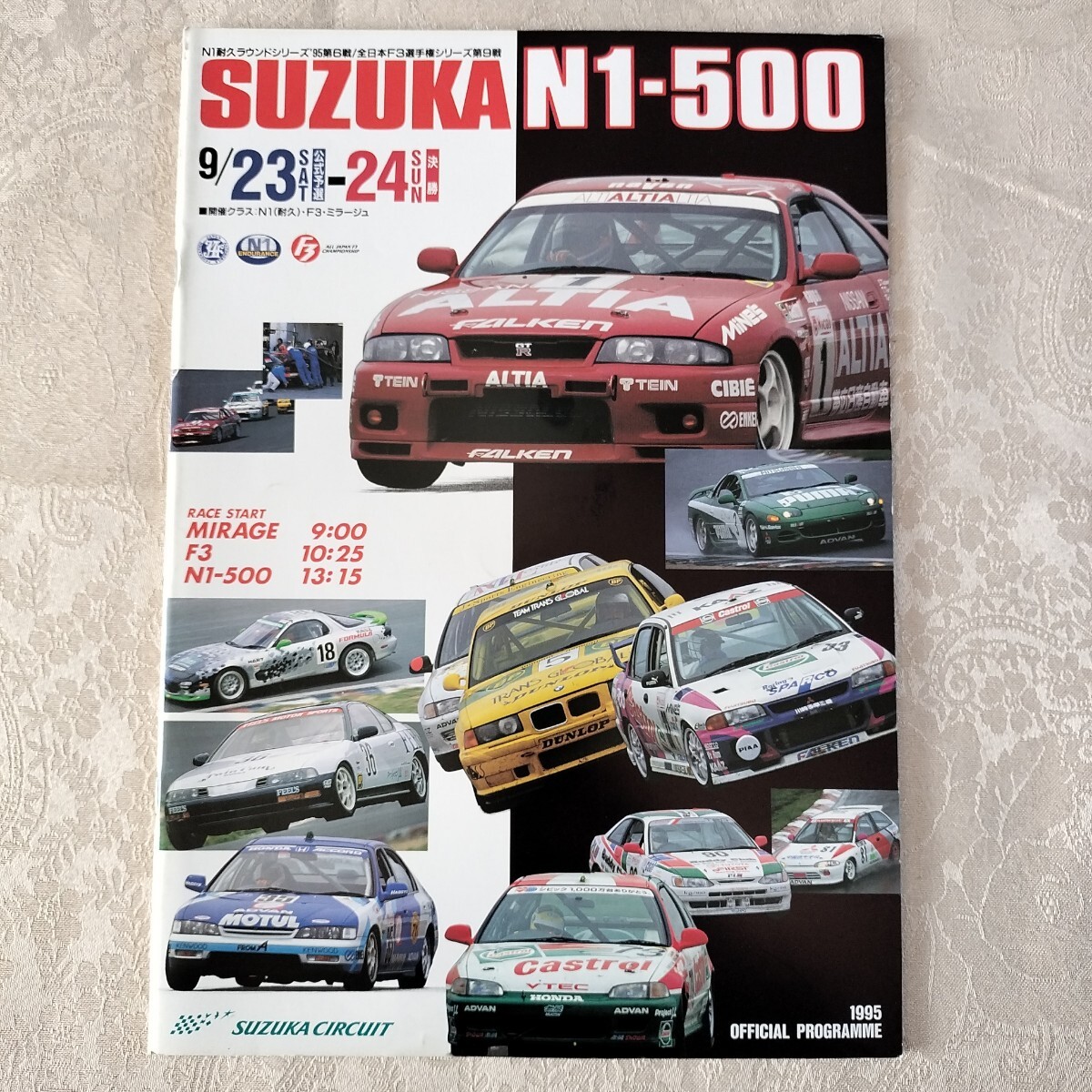 【やや傷や汚れあり】レースプログラム/モータースポーツプログラム 1995年 N1耐久ラウンドシリーズ第6戦 SUZUKA N1-500 鈴鹿サーキット 公式プログラムの落札情報詳細 ...