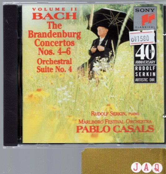 【目立った傷や汚れなし】J.S. Bach: Brandenburgische Konzerte Nr. 4-6/ Pablo Casalsの落札情報詳細 - Yahoo!オークション落札価格 ...