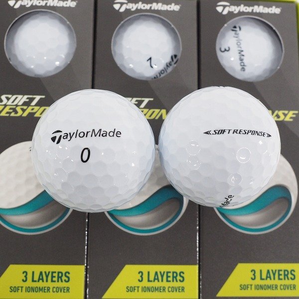 【未使用】【未使用】TaylorMade/テーラーメイド SOFT RESPONSE/ソフトレスポンス 2022モデル ゴルフボール ホワイト ...