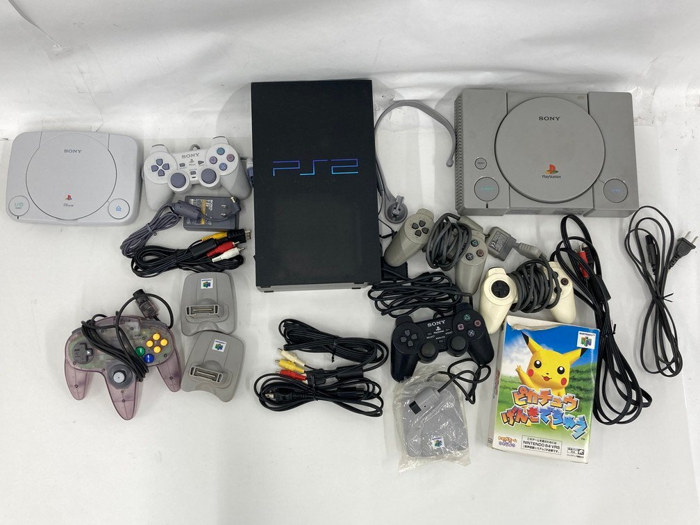 【全体的に状態が悪い】SONY PlayStation PS2 SCPH-50000 / PS ONE SCPH-100 ほか ゲーム機 本体 ...