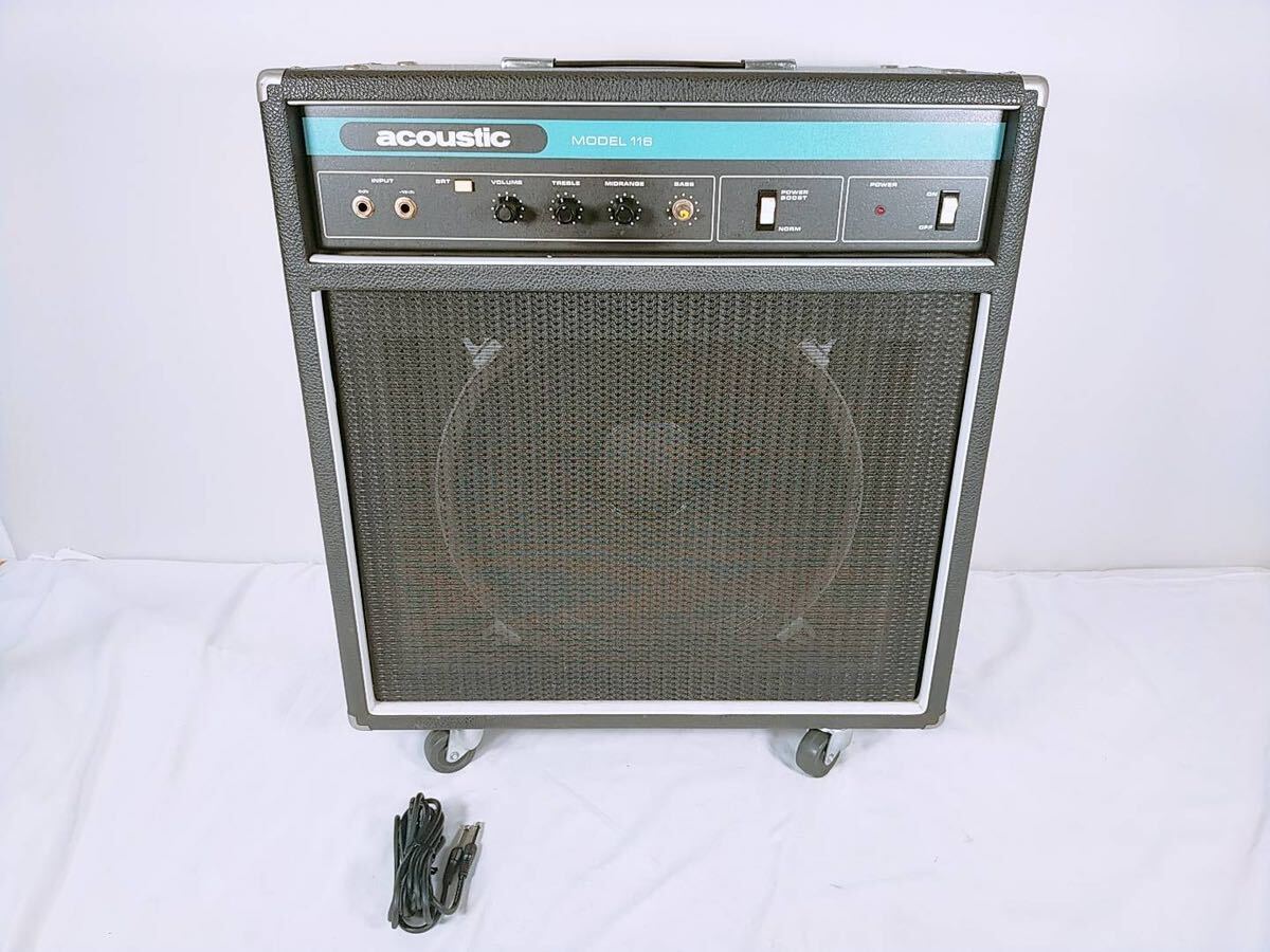 【やや傷や汚れあり】希少 レア acoustic アコースティック MODEL 116 ベースアンプ 動作確認済の落札情報詳細 - Yahoo ...