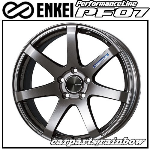 【未使用】★ENKEI/エンケイ PerformanceLine PF07 18×9.0J/9J 5/114.3 +40★Dark Silver/ダークシルバー★新品 1本価格★の落札情報詳細 ...