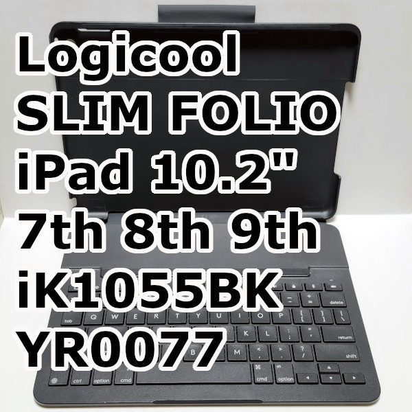 【やや傷や汚れあり】動作品 SLIM FOLIO iPad 9世代 8世代 7世代 10.2インチ キーボード カバー ケース ...