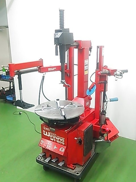 【やや傷や汚れあり】(1円スタート！) 小野谷機工 タイヤチェンジャー Winning WT-600 アーム付き 三相200V 自動車整備 ...