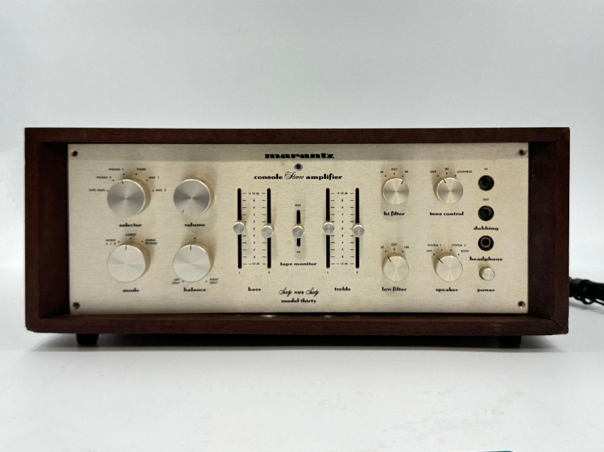 【全体的に状態が悪い】marantz マランツ MODEL 30 console Stereo amplifier アメリカ ジャンク品 ...