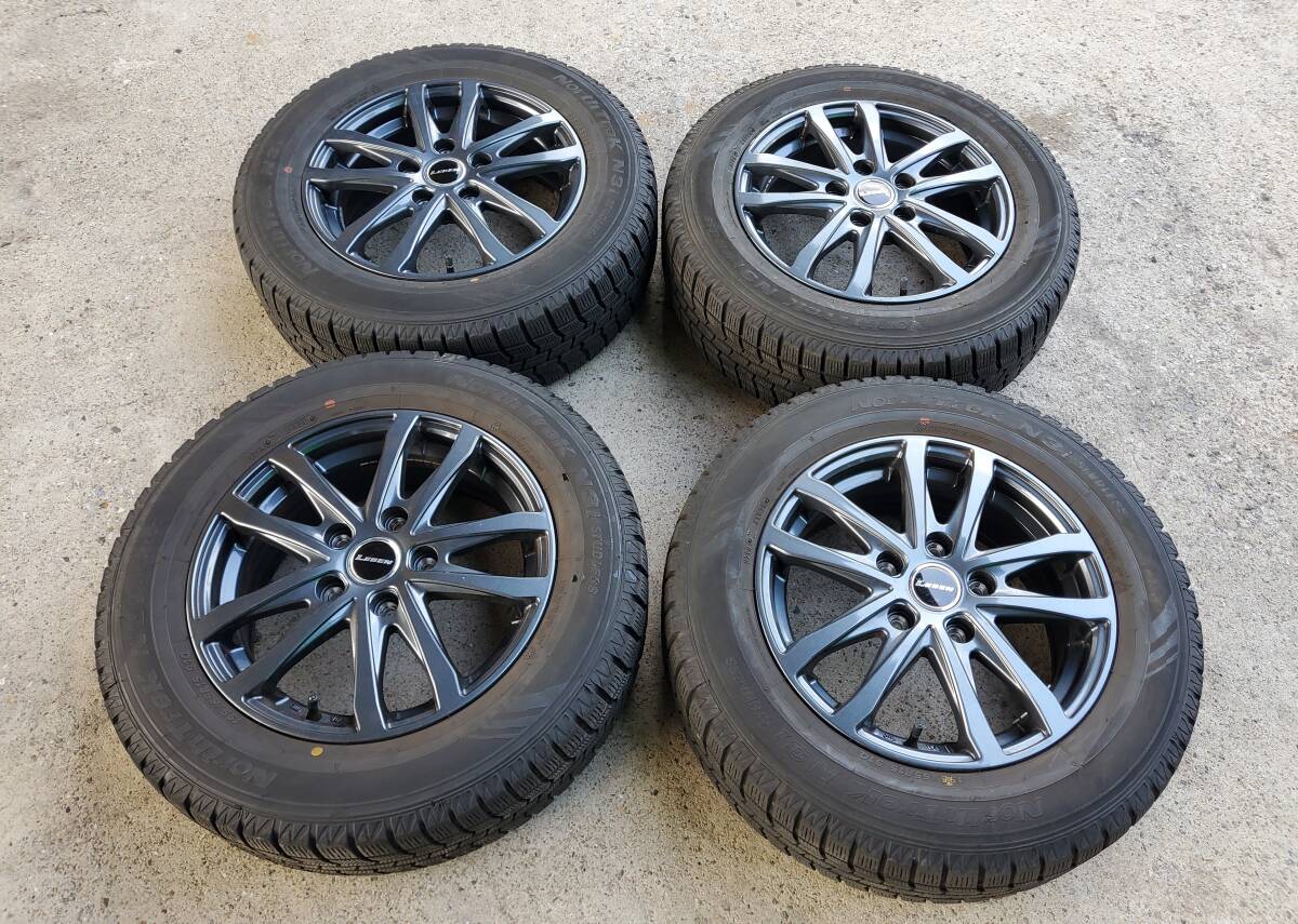 【傷や汚れあり】4本セット レーベン LEBEN LH 15×6J インセット53 PCD：114.3 グレー スタッドレス 195/65R15 6部山の落札情報詳細 - Yahoo ...
