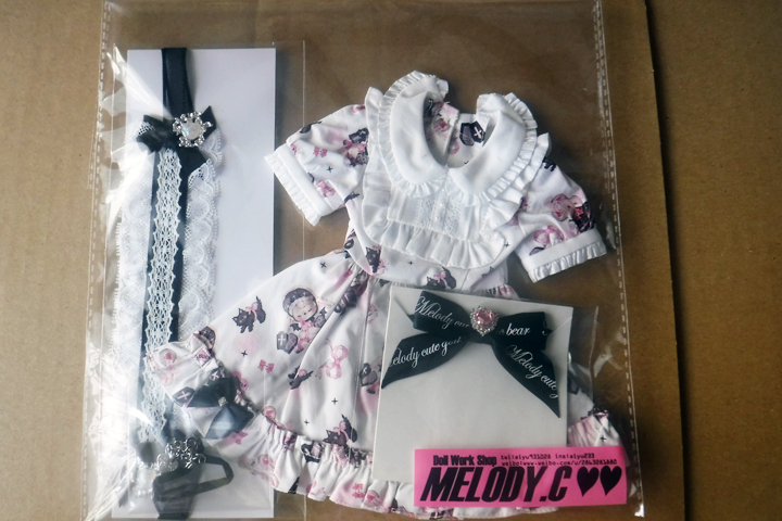 【未使用】未開封1/4サイズ MELODY.C Gothic Bear ワンピース セット 白S 地雷系 アウトフィット SDM MDD MSD スーパードルフィー ドルフィードリームの落札 ...