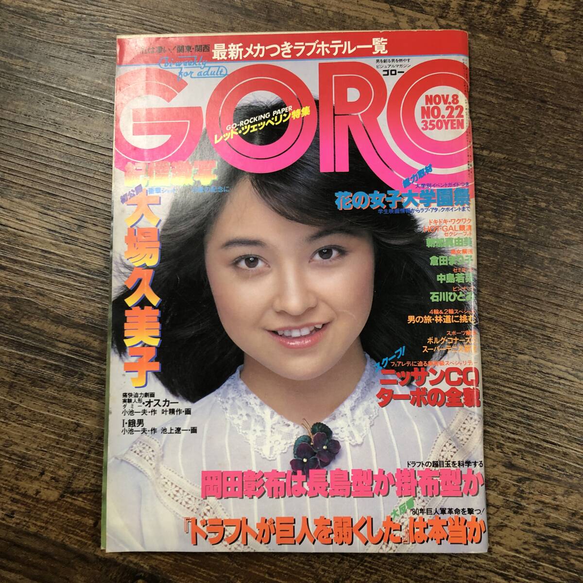 【やや傷や汚れあり】K-7423 GORO 昭和54年11月8日（ゴロー） ピンナップ付き 大場久美子 倉田まり子 中島若菜 石川ひとみ 小学館 アイドル 芸能誌の落札情報詳細 - Yahoo ...