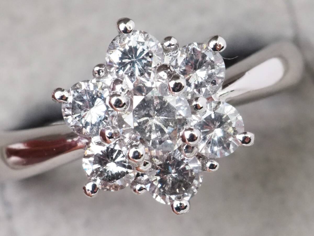 【目立った傷や汚れなし】【5419P】Pt900 天然ダイヤモンド 1.00ct/4.6g/リング 指輪 ♯13の落札情報詳細 - Yahoo!オークション落札価格検索 オークフリー