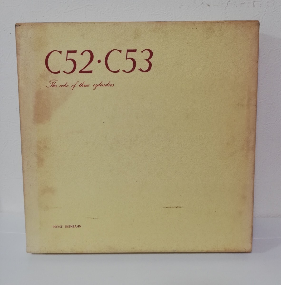 【やや傷や汚れあり】【鉄道資料】C52・C53 The echo of 3 cylinders 1973年10月20日発行 プレス・アイゼンバーン 付図有り 外箱付き 難あり【中古】J5 ...