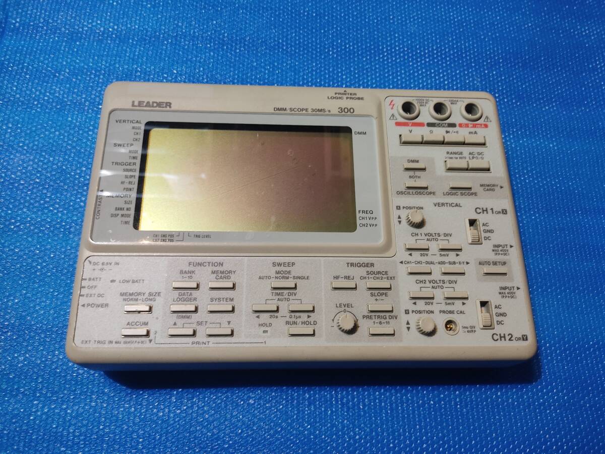 【全体的に状態が悪い】LEADER DMM/SCOPE 30MS/s MODEL300 デジタルオシロスコープ ジャンク品の落札情報詳細 - Yahoo!オークション落札価格検索 オークフリー