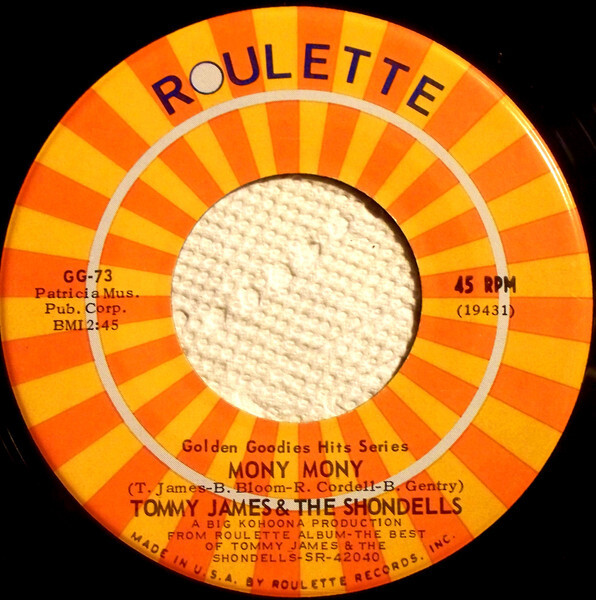 【やや傷や汚れあり】米7 Tommy James & The Shondells Mony Mony / Crystal Blue ...