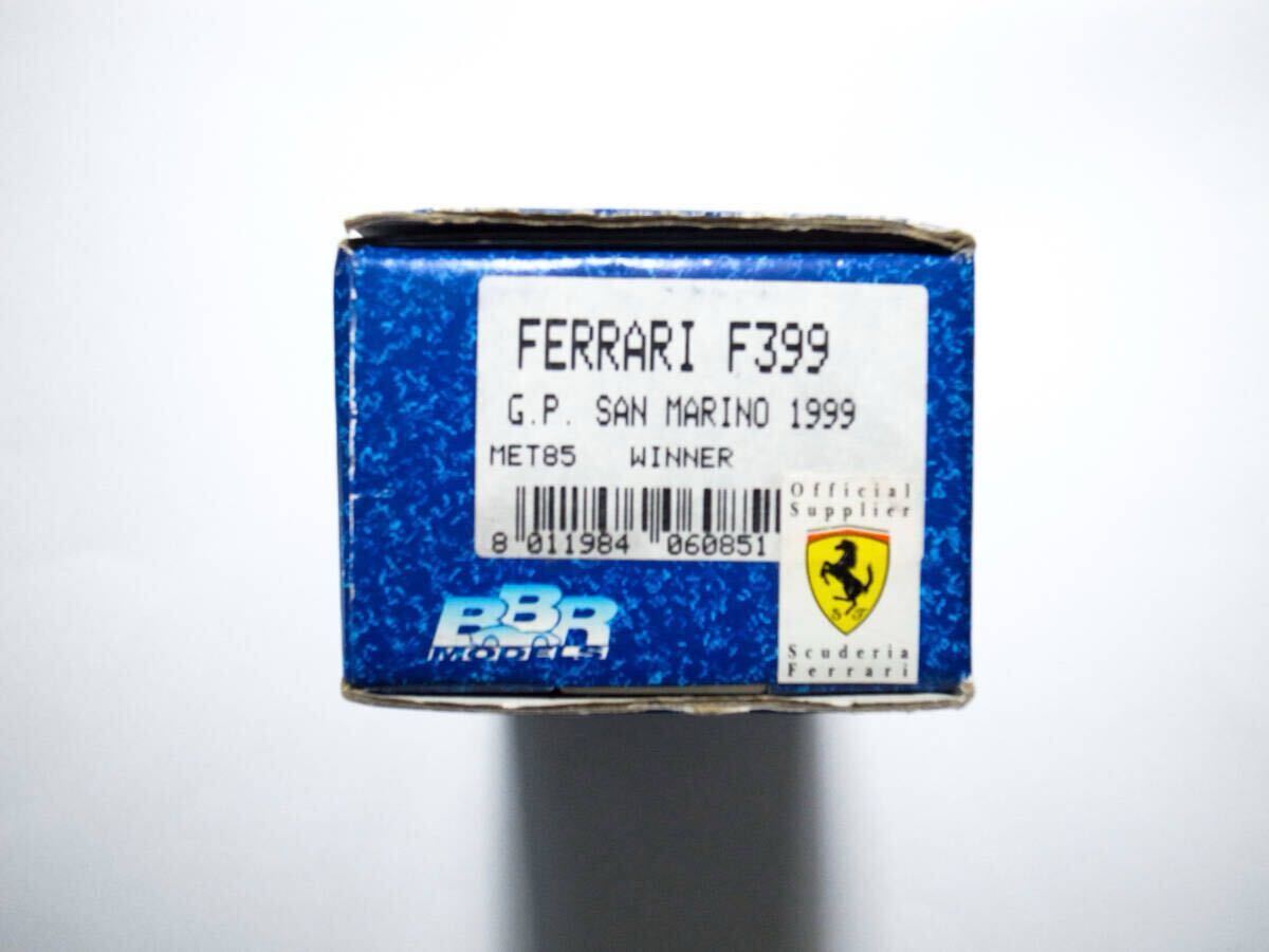 【未使用に近い】 BBR MODELS 1/43 メタルキット FERRARI F399 G.P. SAN MARINO 1999 MET85 ...