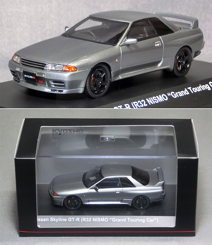 【目立った傷や汚れなし】日産スカイライン GT-R [R32] NISMO Grand Touring Car（グレーメタリック） *1/43 ...