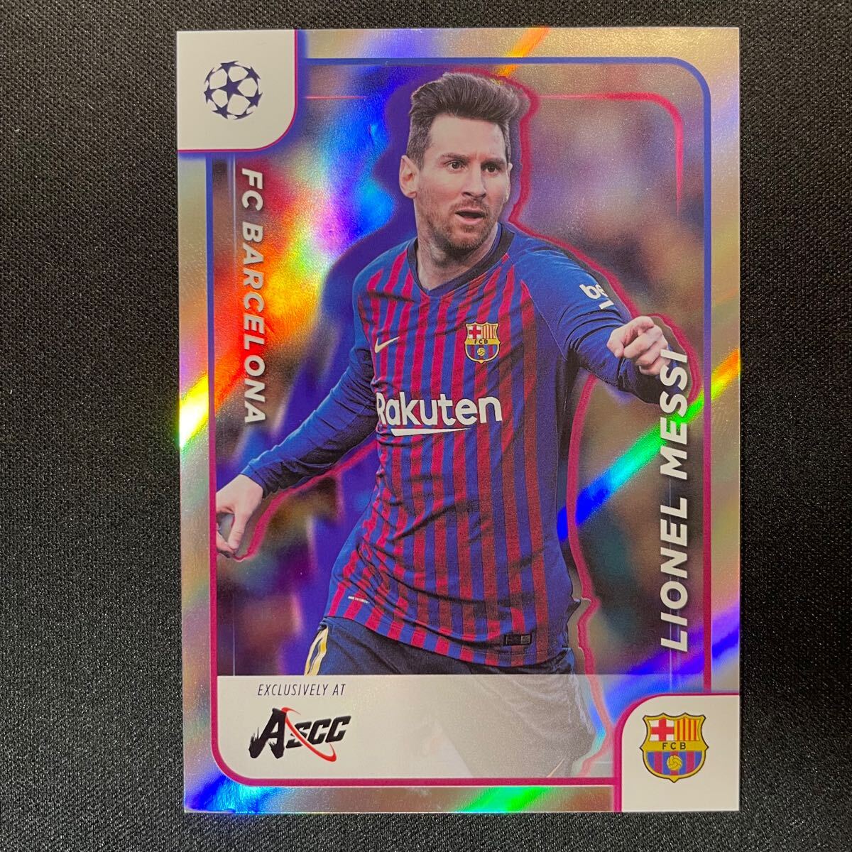 【目立った傷や汚れなし】2024 Topps ASCC Macao Card Show Exclusive Silver Refractor Lionel Messi Barcelona ...