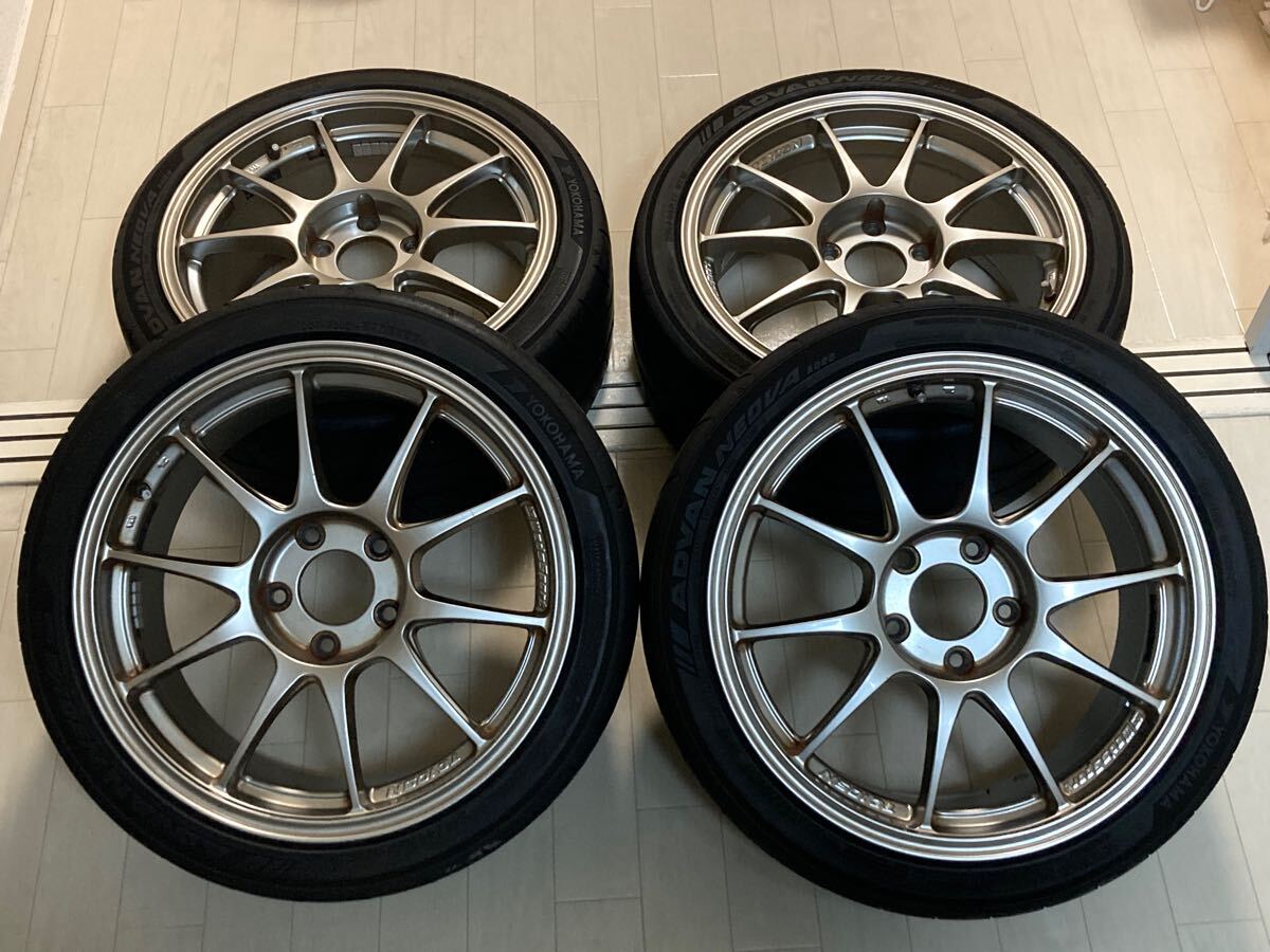 【やや傷や汚れあり】【絶版】Weds Sport TC105N 17インチ 8J +42 114.3 5H (ADVAN NEOVA AD09 215/45R17付き)の落札情報詳細 ...