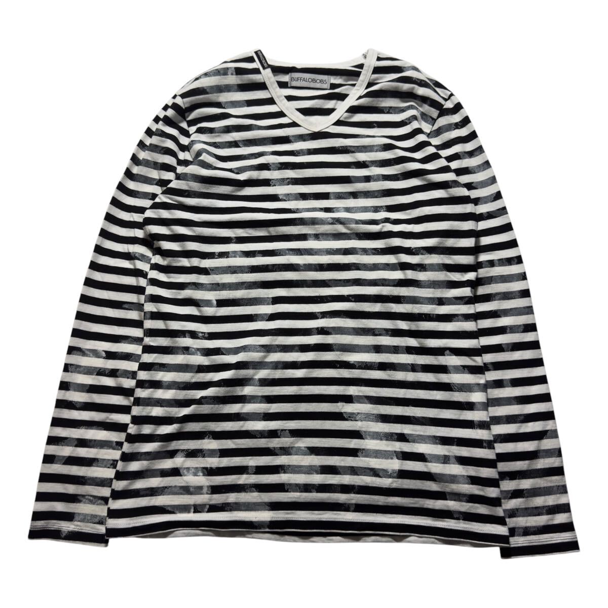 【目立った傷や汚れなし】00s BUFFALO BOBS Japanese Label stripe cutsew Y2K goa ifsixwasnine kmrii share ...