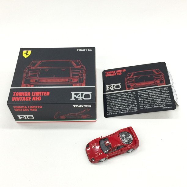 【目立った傷や汚れなし】TOMYTEC トミーテック ミニカー トミカ フェラーリ F40 箱あり【CLAX9052】の落札情報詳細 - Yahoo!オークション落札価格検索 オークフリー