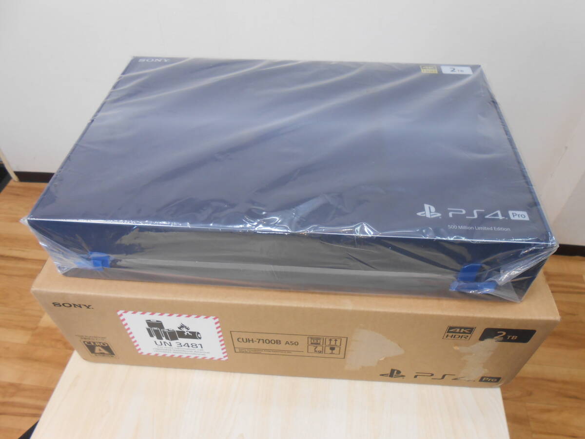 【傷や汚れあり】28016 美品 PS4 PlayStation4 Pro CUH-7100B A50 2TB ソニー SONY 500 Million Limited Edition 5万台 ...