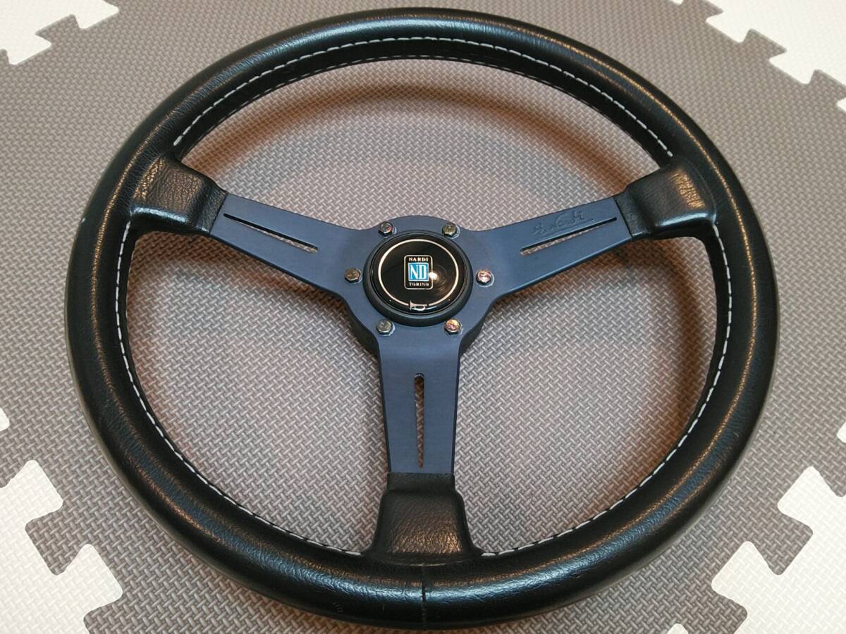 【やや傷や汚れあり】貴重な当時物！NARDI「CLASSIC」/ナルディ クラシック「ブラックレザー＆ブラックスポーク」/36Φ/良品♪格安1円～売り切り！送料無料!!の落札情報詳細 ...