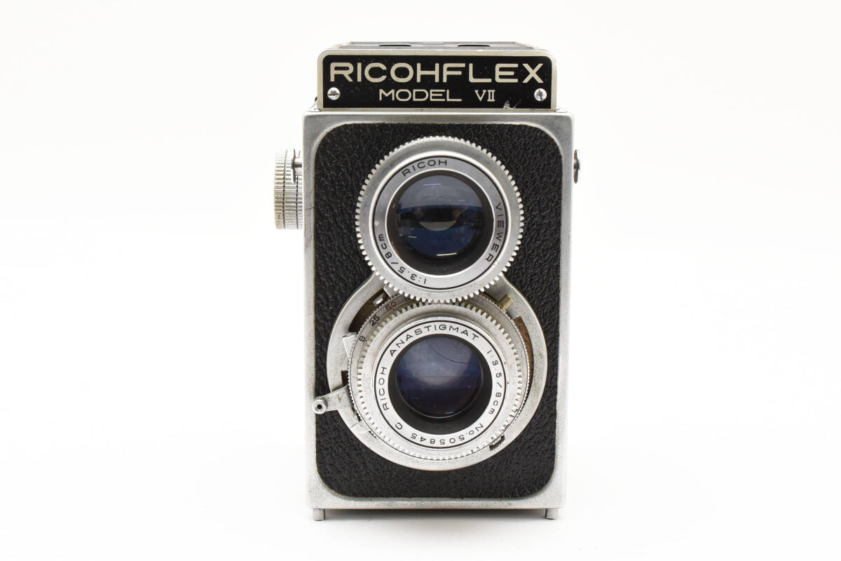 【やや傷や汚れあり】★RICOH リコーフレックスVII RICOHFLEX MODEL VII 二眼レフ ブラックボディ★ R6635＃13 ...