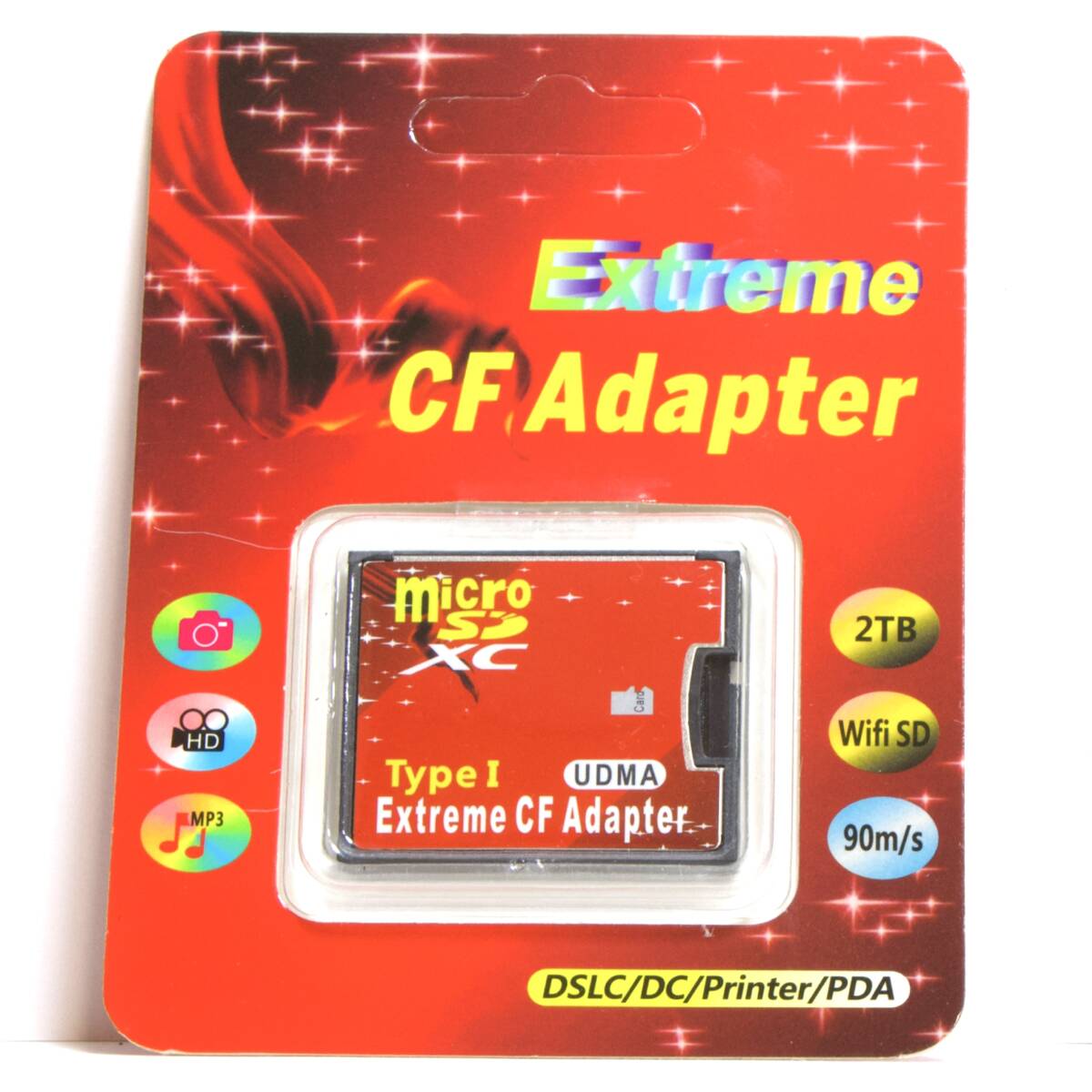 【未使用】CF 変換アダプター 新品 送料無料 Extreme CF Adapter Type I UDMA micro SD XC 2TB WiFi SD 90m/s HD DSLC/DC ...