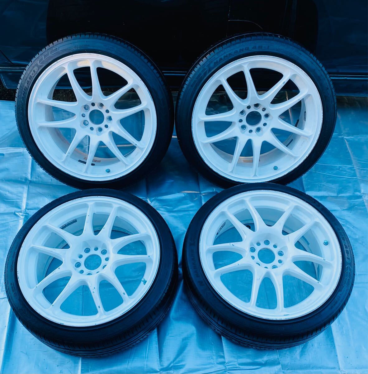 【やや傷や汚れあり】wwork インチ 235 40r18 95h 18 8 5 Jj 18 9 1 2jj Pcd 108 ボルボvolvo 8b Tb Rb Sb Fb Bb Ab