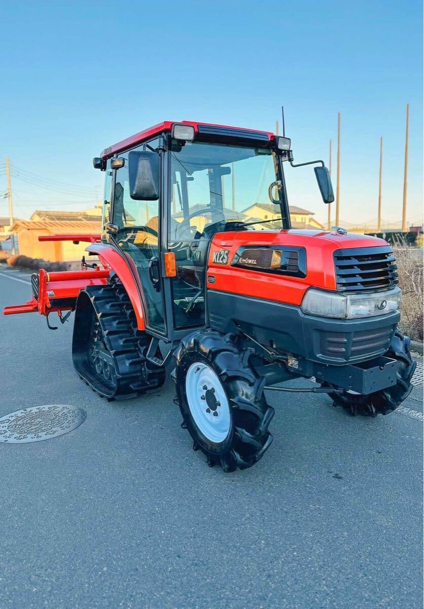 【目立った傷や汚れなし】クボタトラクターKL25★ 25馬力 ★686時間★パワクロ★ ★エアコンキャビン付き ★ 4WD ★パワステ ★クボタ純正ロータリーRL18K付きの落札情報詳細 ...